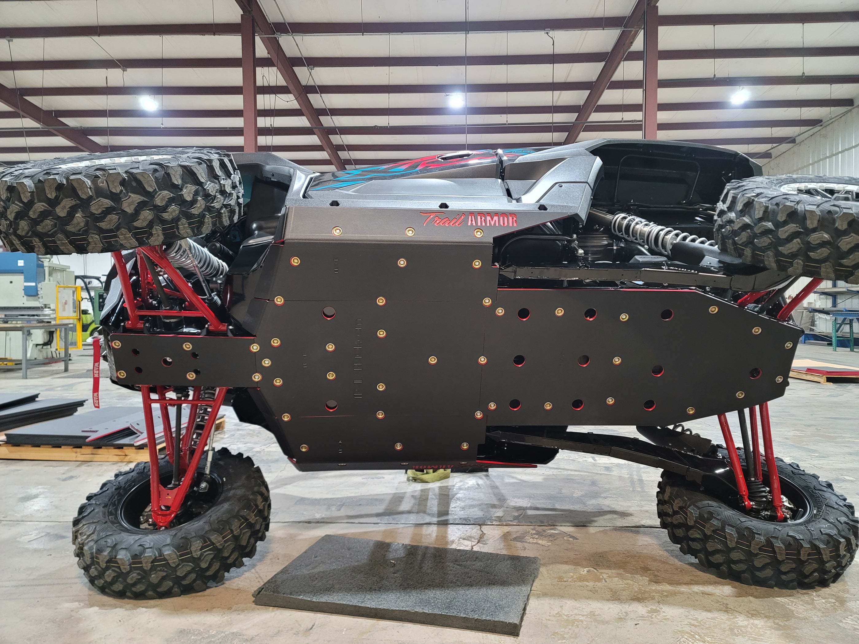 Full Skid Plates with Side Skid Integration for Kawasaki KRX — TrailArmor