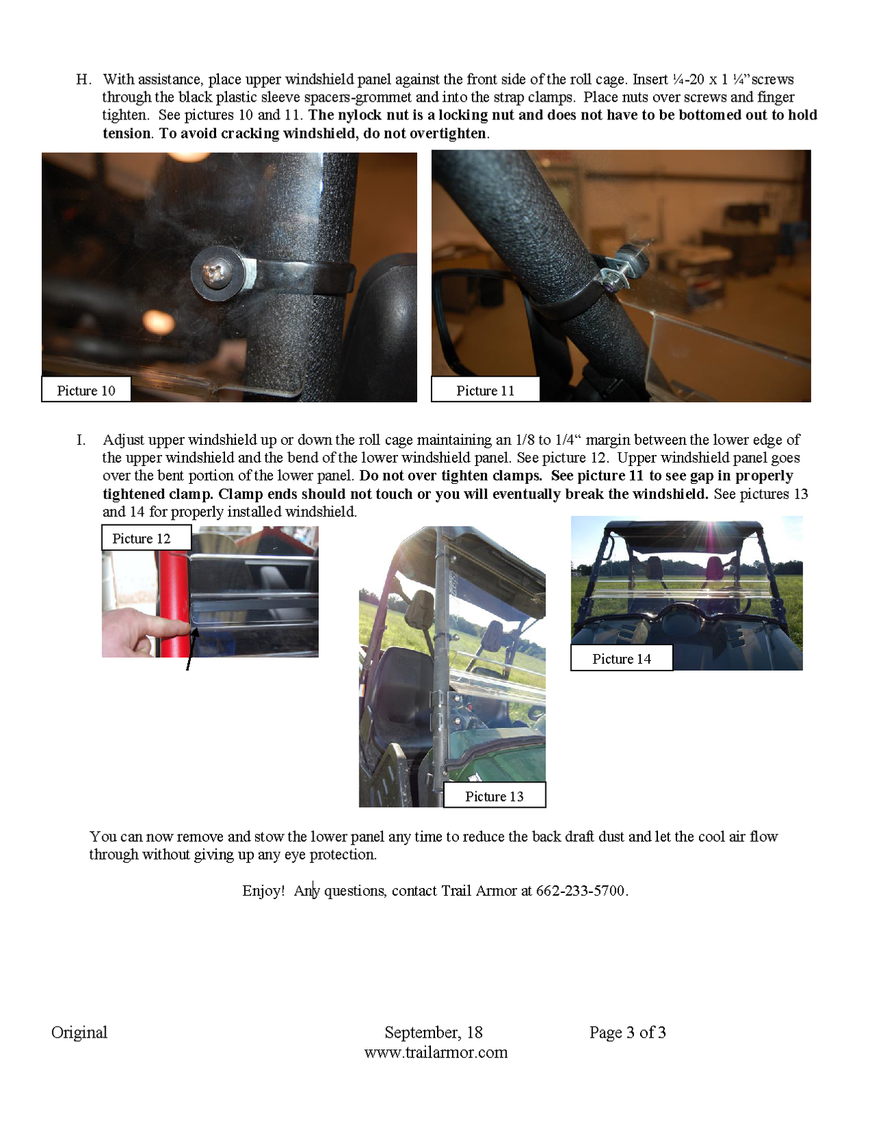 Trail Armor Yamaha Rhino CoolFlo Windshield — TrailArmor