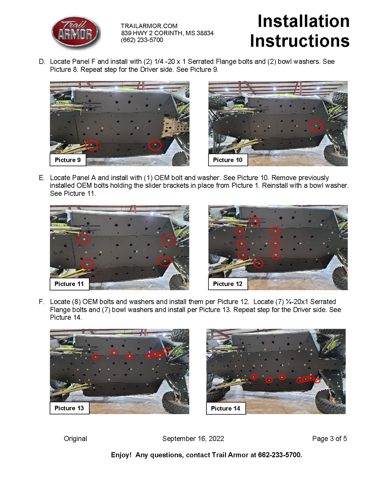 Trail Armor Polaris Turbo R 4 Full Skids with Standard or Trimmed Slid ...